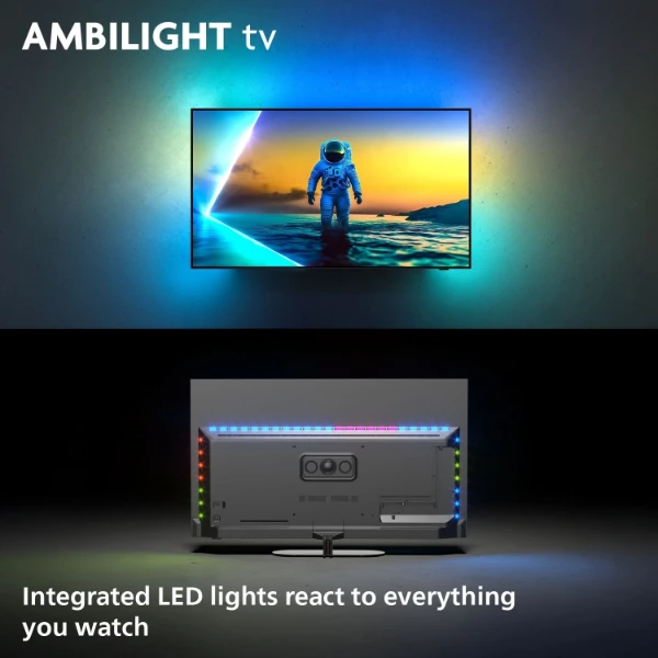 Philips 65" 4K OLED Ambilight Google TV (2025) 65OLED810/12 - Punkt1.dk