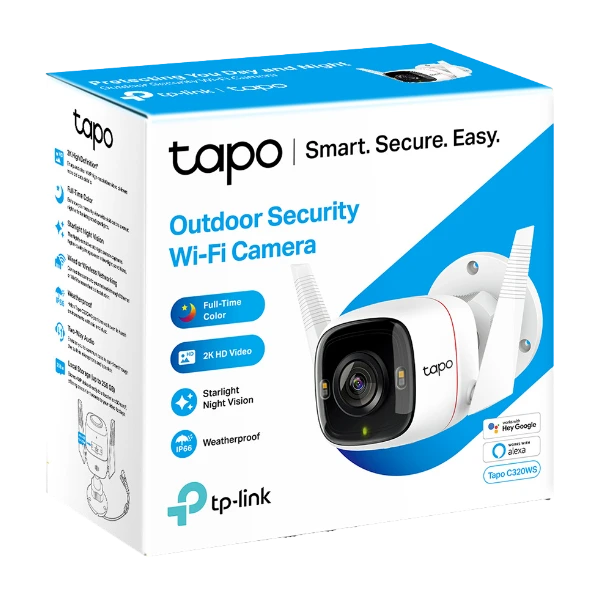 TP-Link Tapo C320WS övervakningskamera för utomhusbruk - Power.se