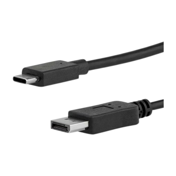 StarTech.com 1,8 M USB-C till DisplayPort-kabel - 4K 60 Hz, svart ...