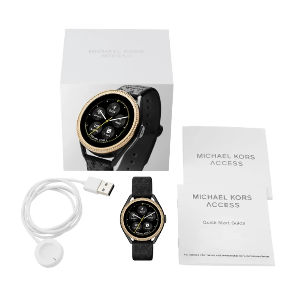 Michael Kors Access Gen E5 Mkgo smartwatch, guld/sort - Power.dk