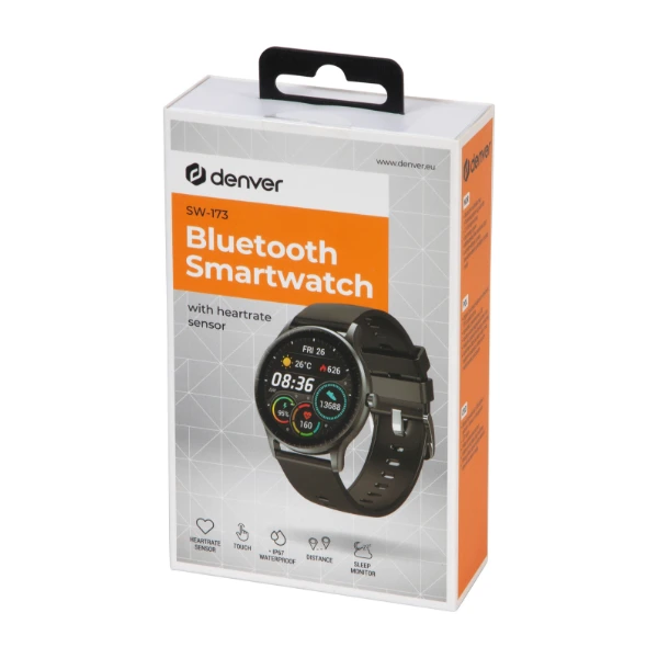 Denver Sw-173 Bluetooth smartwatch, sort - POWER.dk