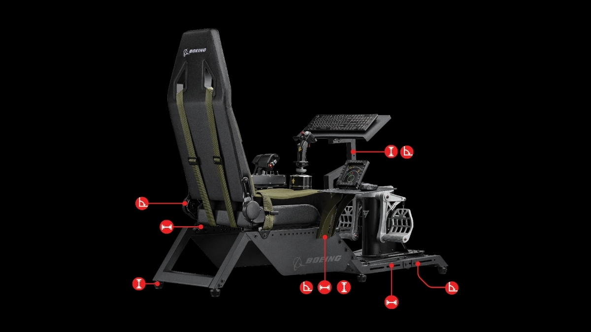 NEXT LEVEL RACING FLIGHT SIMULATOR - BOEING MILITARY EDITION COCKPIT ...
