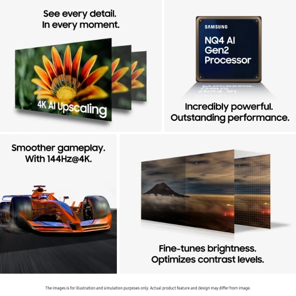 Samsung 65" QN74F Neo QLED 4K Edge Mini LED Smart TV (2025) - Power.se