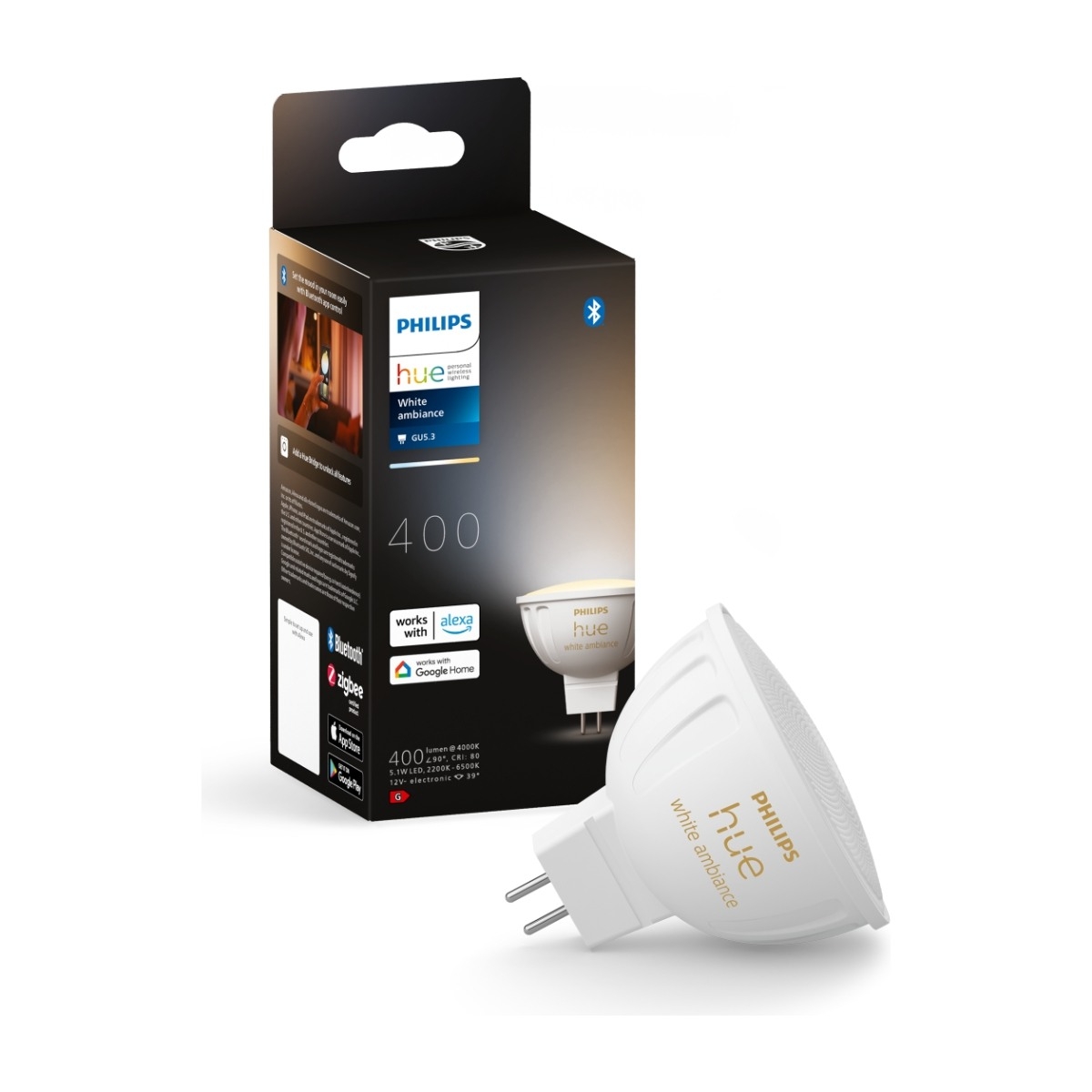 Philips Hue WA spotlight 5.1W MR16 GU5.3 - Power.no