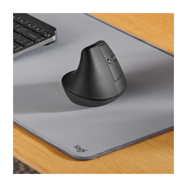 Logitech Lift Ergonominen Pystyhiiri, grafiitti/musta - Power.fi