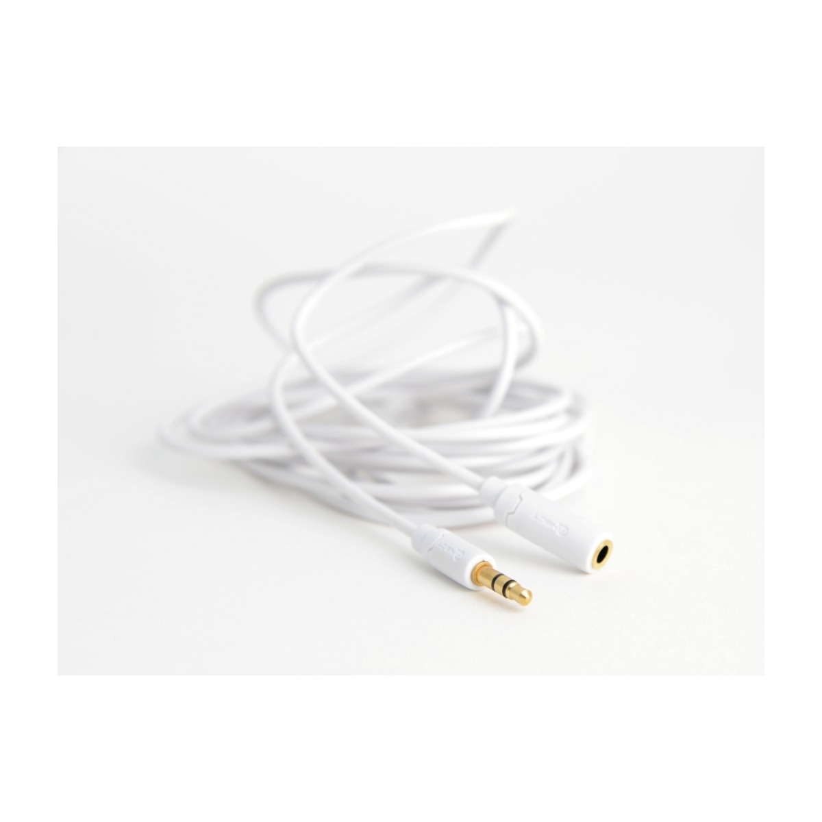 QN JACK EXT 3,5MM MALE - FEMALE WH 3M - POWER.dk