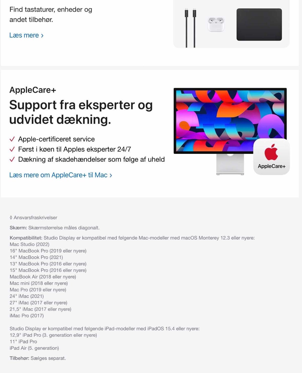 Apple Studio Display 27" nanotekstur med VESA mount adapter - Power.dk