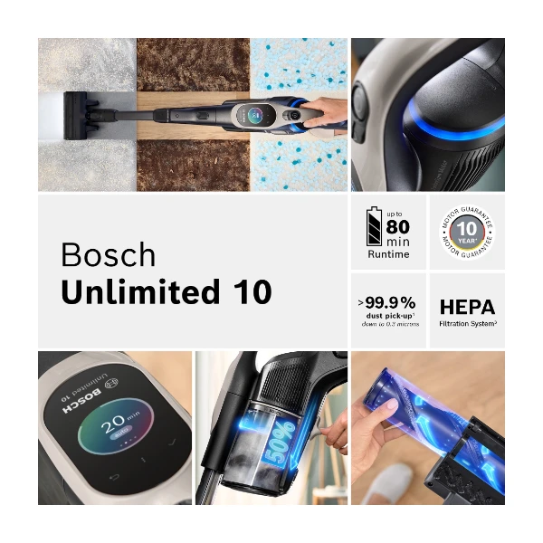 Bosch BSS1041GHF Unlimited 10 ledningsfri støvsuger - Power.no