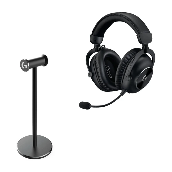 Logitech G Pro X 2 LIGHTSPEED gaming headset & Logitech G headset stand ...