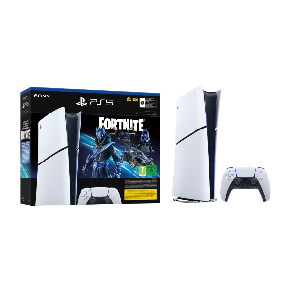 PlayStation 5 Slim Digital Edition – Fortnite Cobalt Star-pakke - Power.no