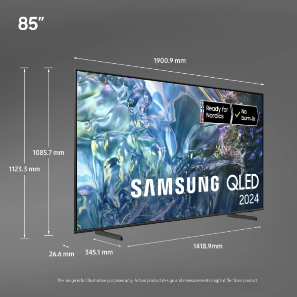 Samsung 85" 4K QLED TV TQ85Q60DAUXXC - Power.se