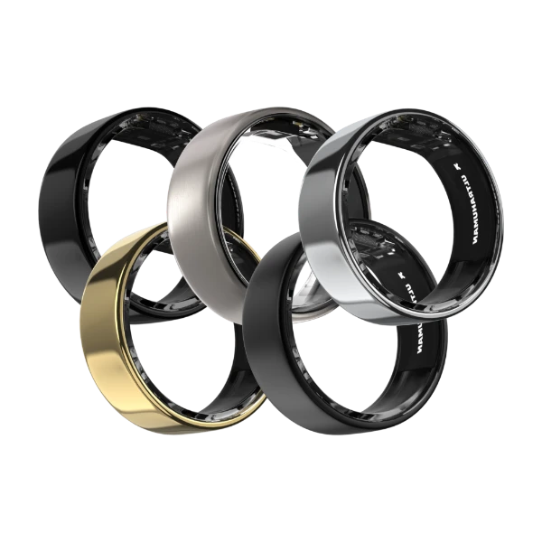 Ultrahuman Ring AIR -älysormus, koko-14, Raw Titanium - Power.fi