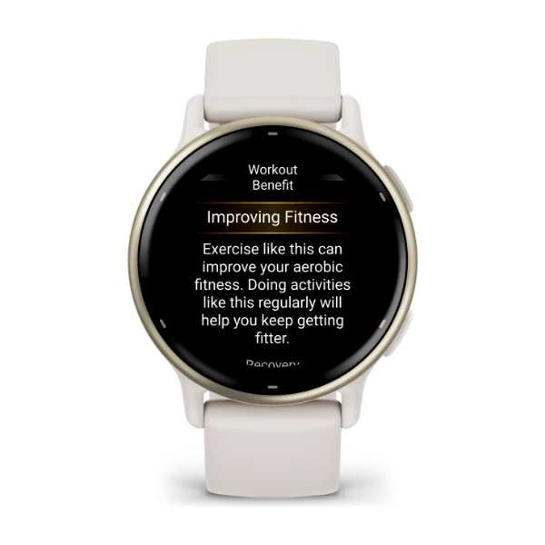 Garmin Vivoactive 5 smartwatch, cream, gold Ivory AMOLED - POWER.dk