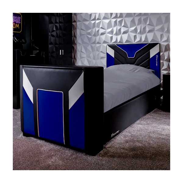 X Rocker Cerberus Ottoman TV Lift Gaming-Seng, blå - POWER.dk