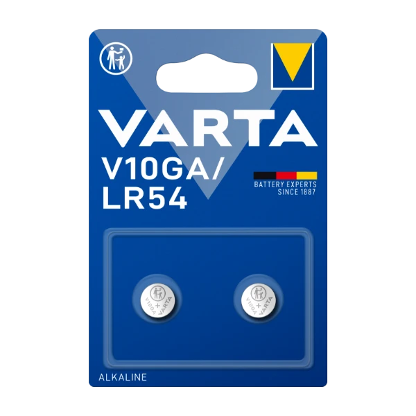 Varta V10GA/LR54-Myntbatterier, 2 stk - Power.no
