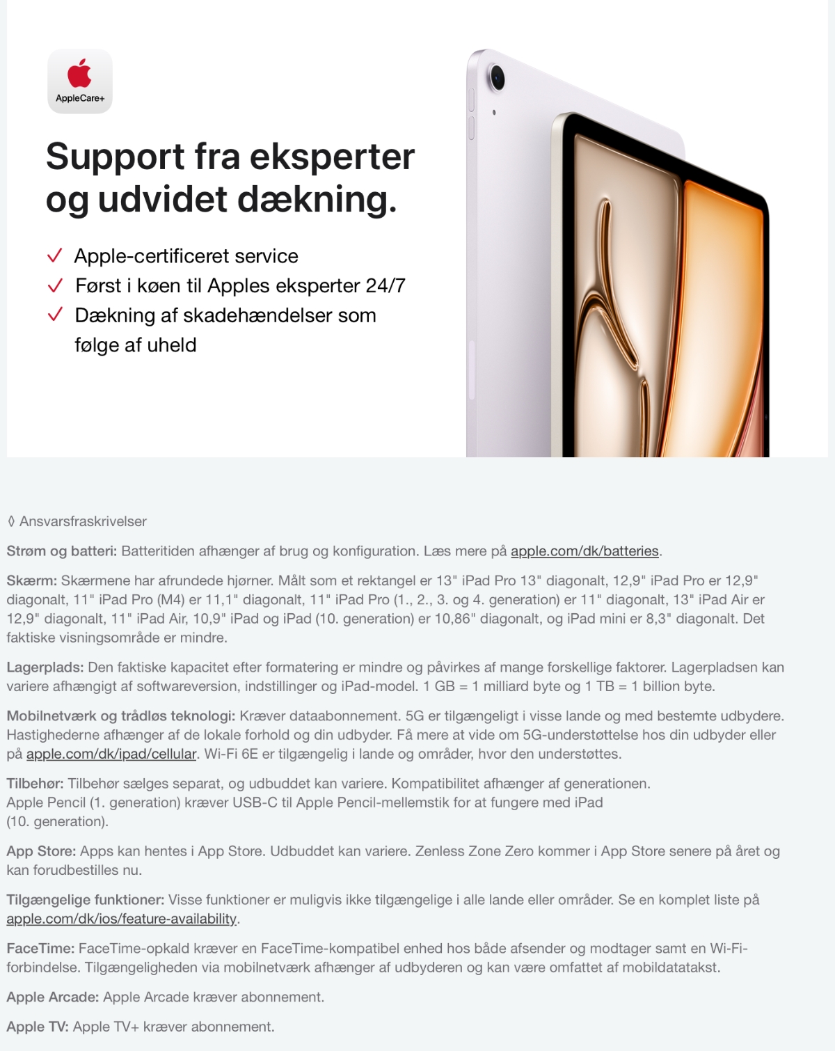 Apple iPad Air 11" (2024) Wi-Fi 128 GB, space grey - POWER.dk