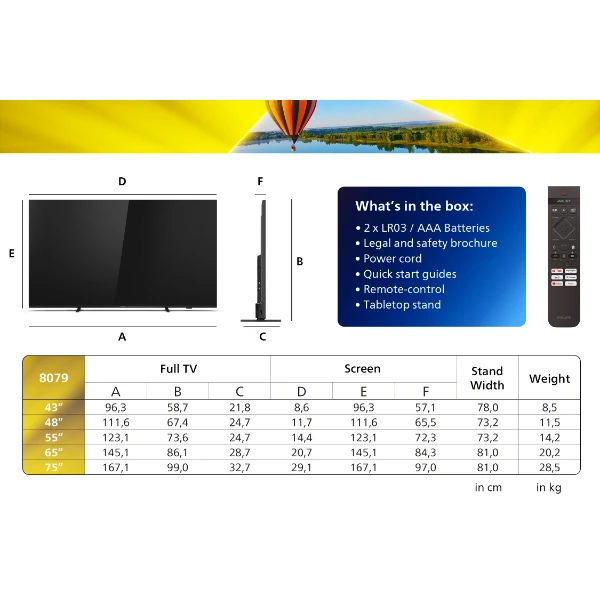 Philips 55" 4K LED Ambilight TV 55PUS8079/12 - Power.no