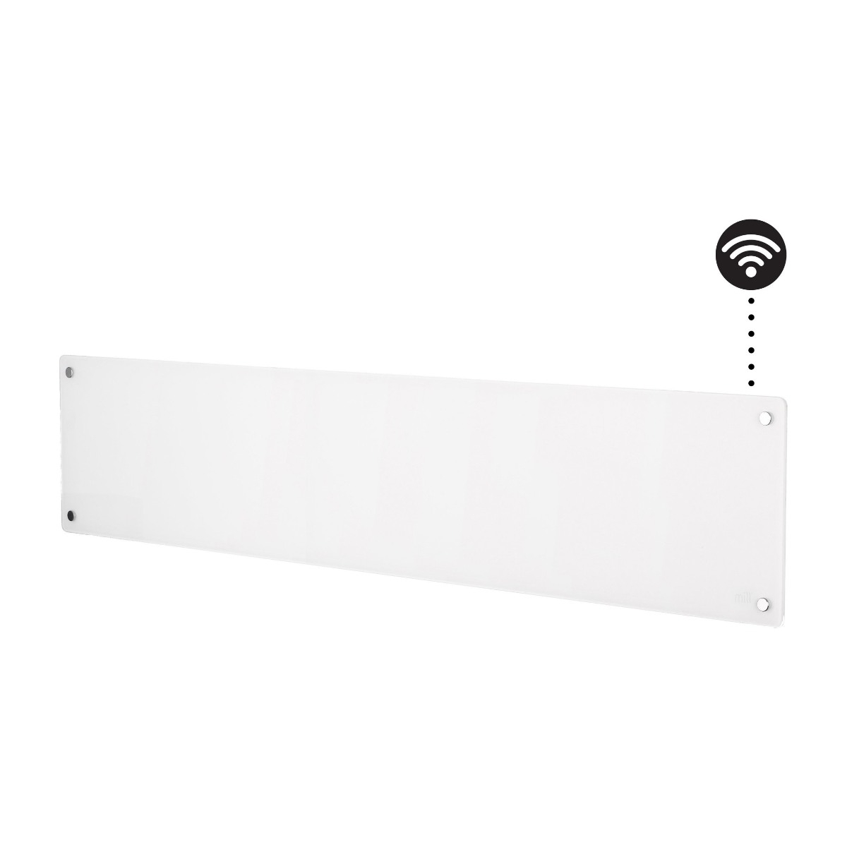 MILL GLASS 1000W WIFI PANELOVN LAV - Power.no