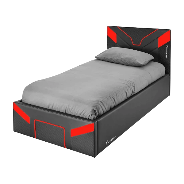 X ROCKER CERBERUS GAMING-SENG KULSTOF RØD - Power.dk