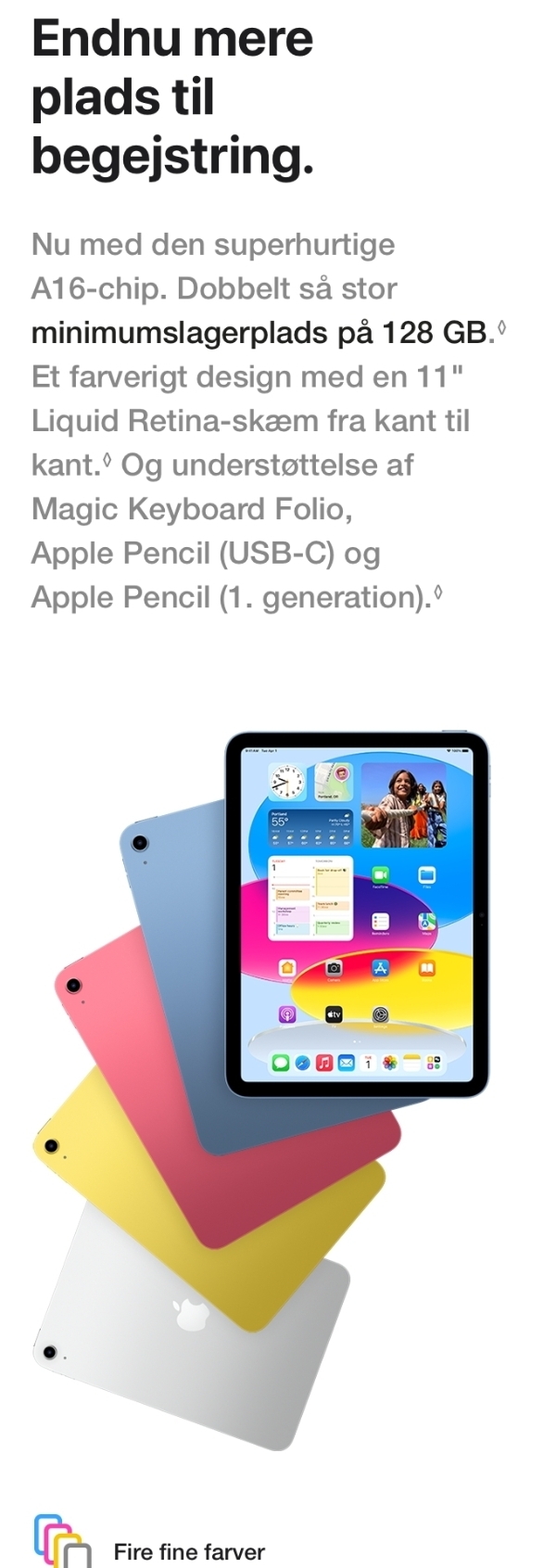 Apple iPad 11" (A16) Wi-Fi 128 GB, sølv - POWER.dk