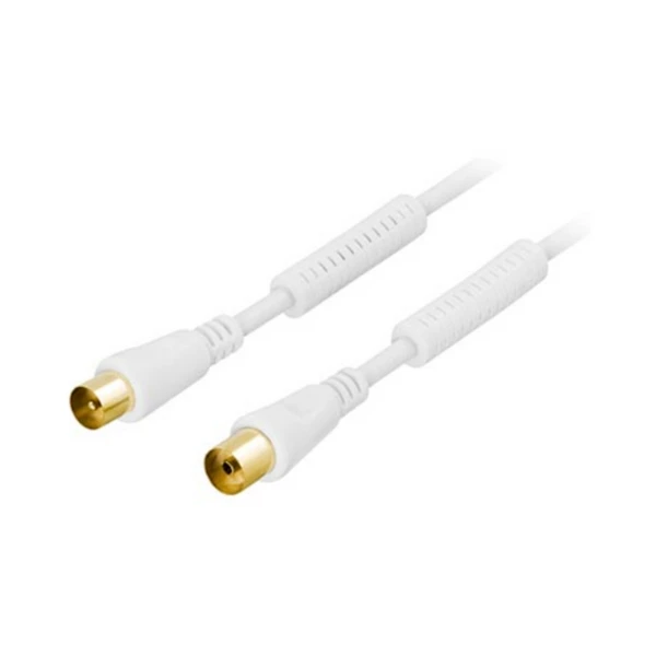 Deltaco antennikaapeli IEC-uros/IEC-naaras 2m - Power.fi