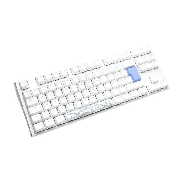 Ducky One 3 Classic White TKL -pelinäppäimistö, Cherry MX Red - Power.fi