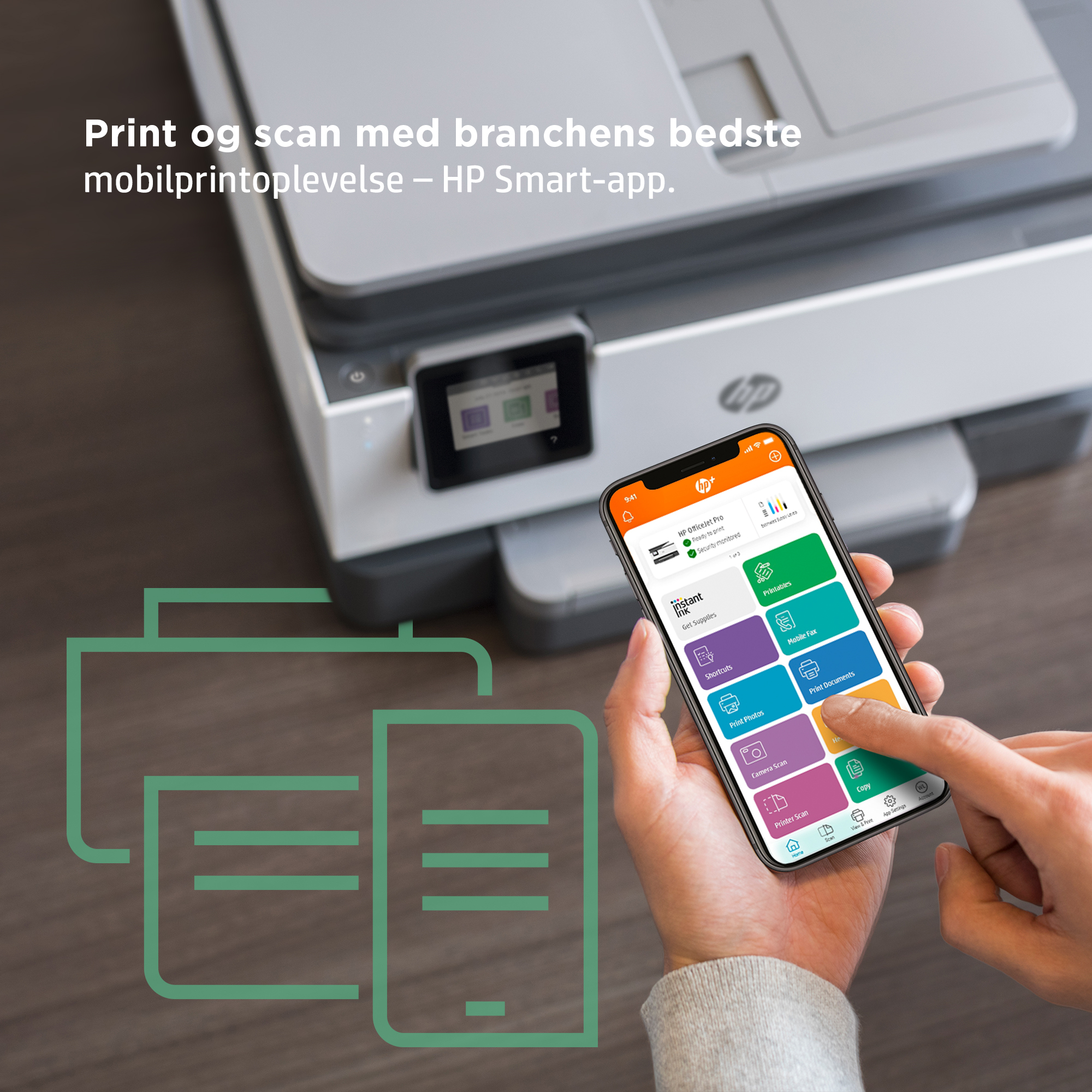 HP OfficeJet Pro 9012E All-In-One printer - POWER.dk