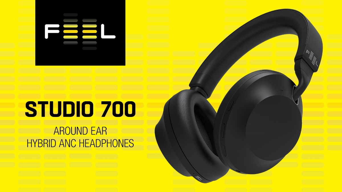 FEEL Studio 700ANC around-ear hörlurar, beige - Power.se