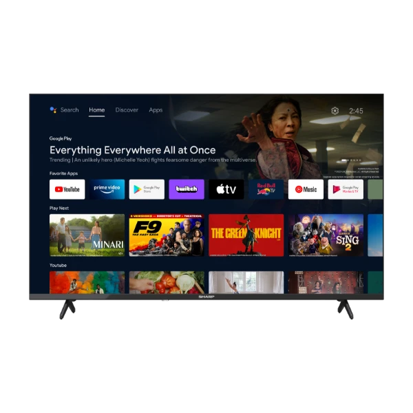 Sharp 40" Full HD Android TV 40FH4EA - Power.dk