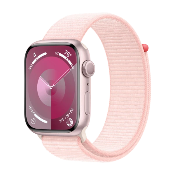 Apple Watch Series 9 GPS 45 mm pinkki alumiinikuori, vaaleanpunainen ...
