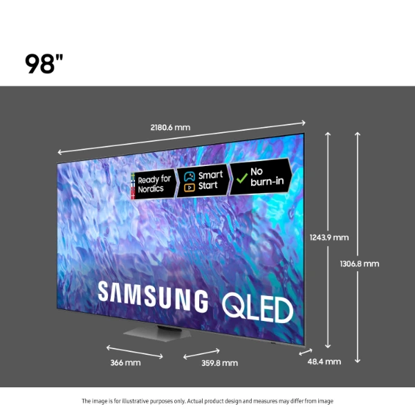 Samsung 98" 4K QLED TV TQ98Q80CATXXC - Power.fi