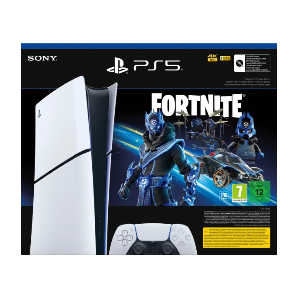 PlayStation 5 Slim Digital Edition – Fortnite Cobalt Star-pakke - POWER.dk