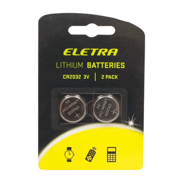 Eletra CR2032 paristo, 2 kpl - Power.fi