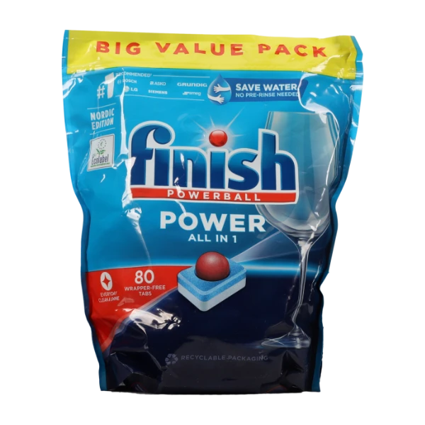 Finish Power All In 1 maskindisktabletter 80 st - Power.se