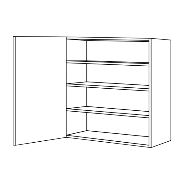 Norema Sigun Ren Hvit Hylleskap 40 X 86 Power No
