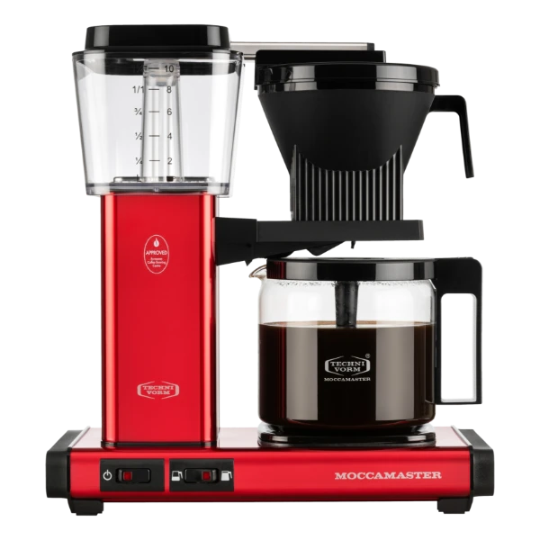 Moccamaster Optio kaffebryggare, Red Metallic - Power.se