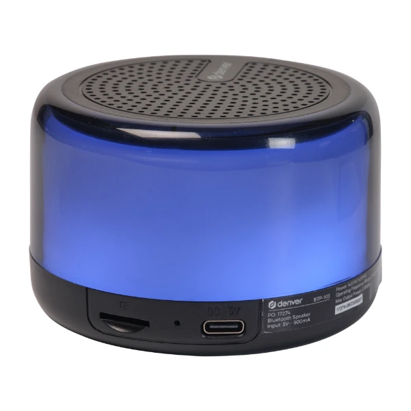Denver BluetoothP-103 Bluetooth-højttaler RGB - Punkt1.dk