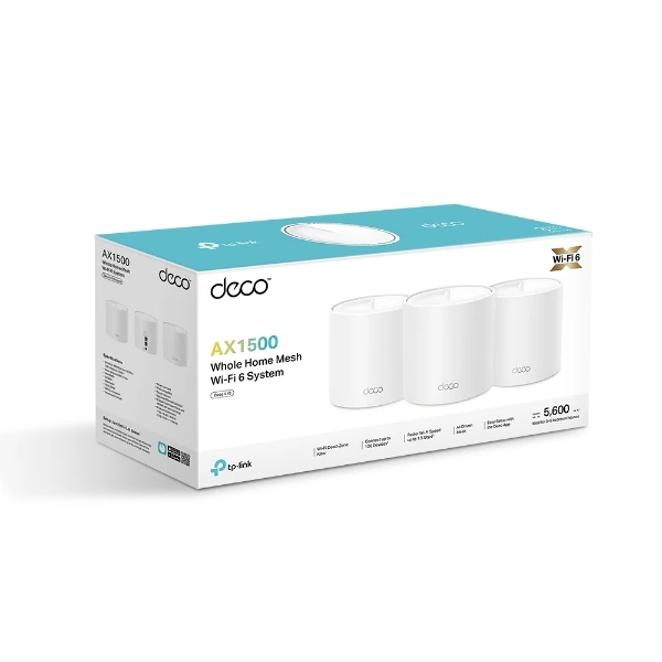 TP-Link Deco X10 AX1500 Wi-Fi 6 mesh-router (3 stk.) - Power.dk