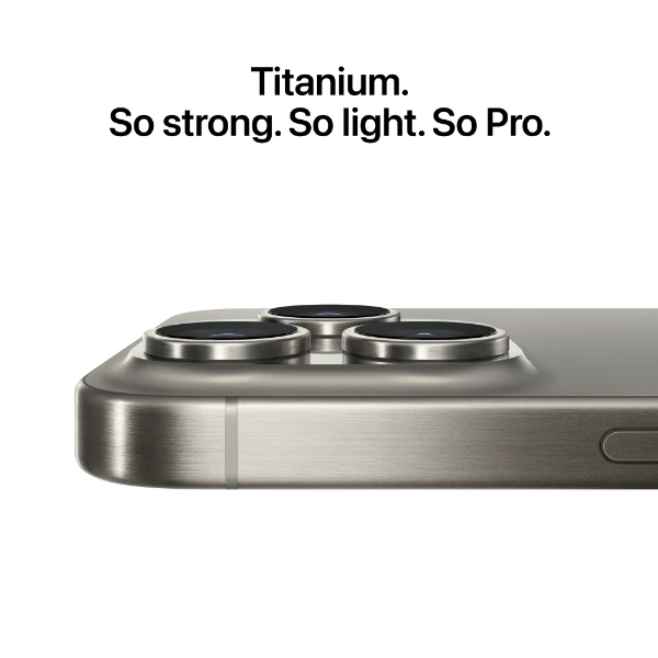 Apple iPhone 15 Pro 128 GB, sort titanium - POWER.dk