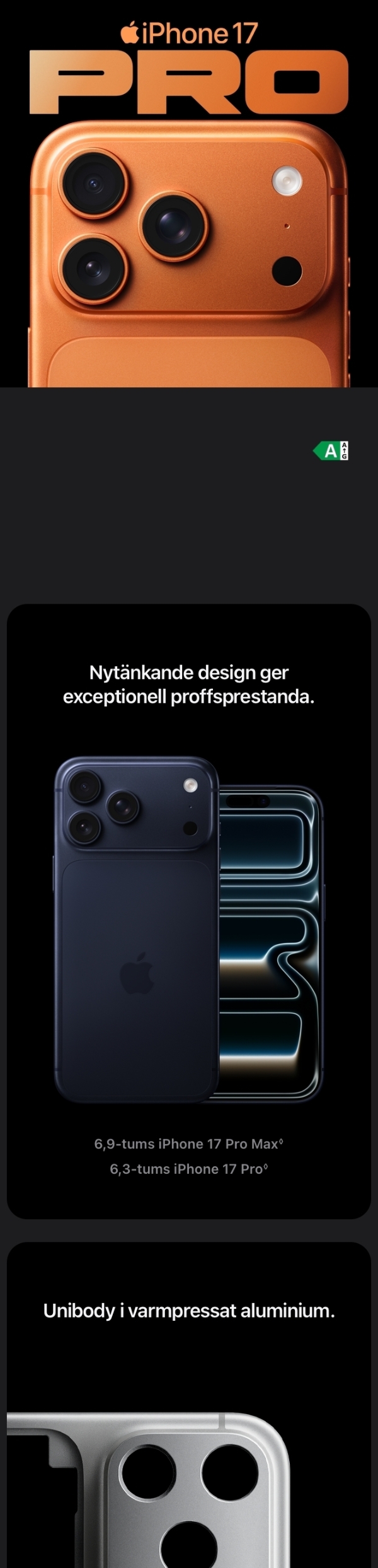 Apple iPhone 17 Pro 256 GB, silver - Power.se