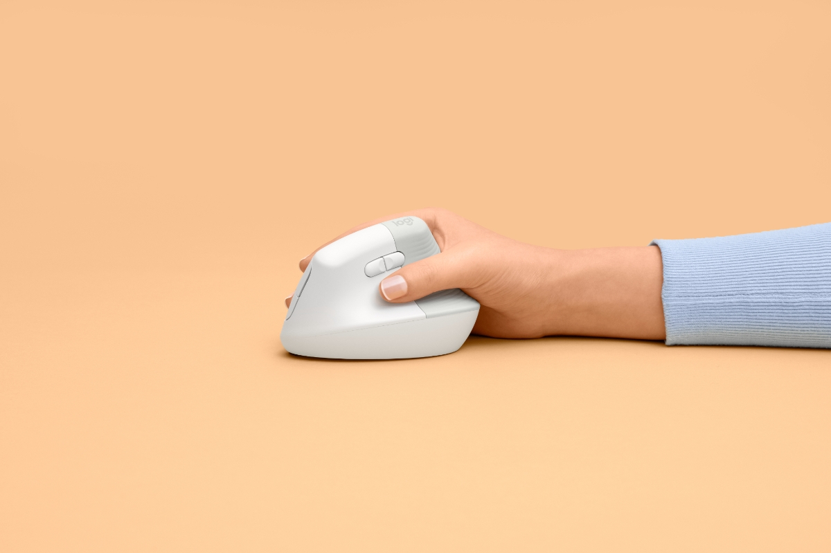Logitech Lift Ergonominen Pystyhiiri vaalea/harmaa - Power.fi