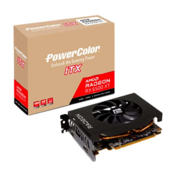 POWERCOLOR RX 6500 XT 4GB ITX GRAFIKKORT - Power.se