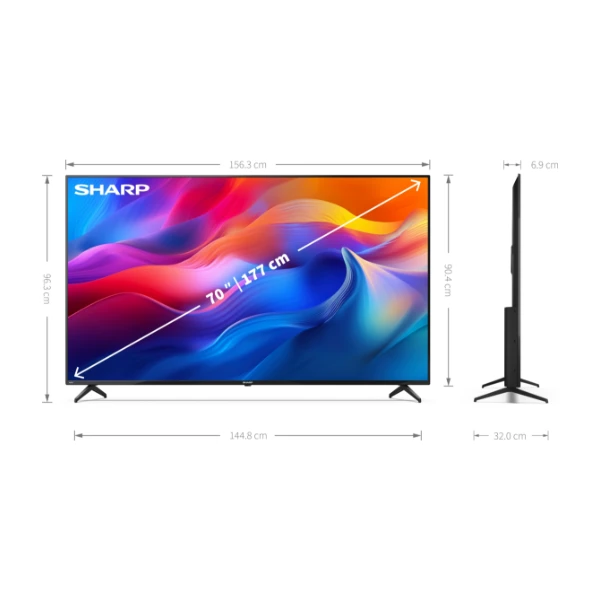 Sharp 70" 4K UHD Android TV 70FL2EA - Power.fi