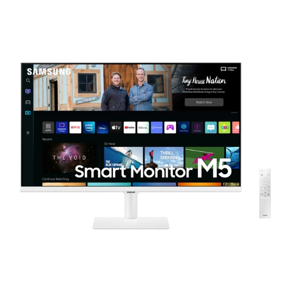 Samsung Smart Monitor M5 (2022) LS27BM501 27" skjerm, hvit - Power.no