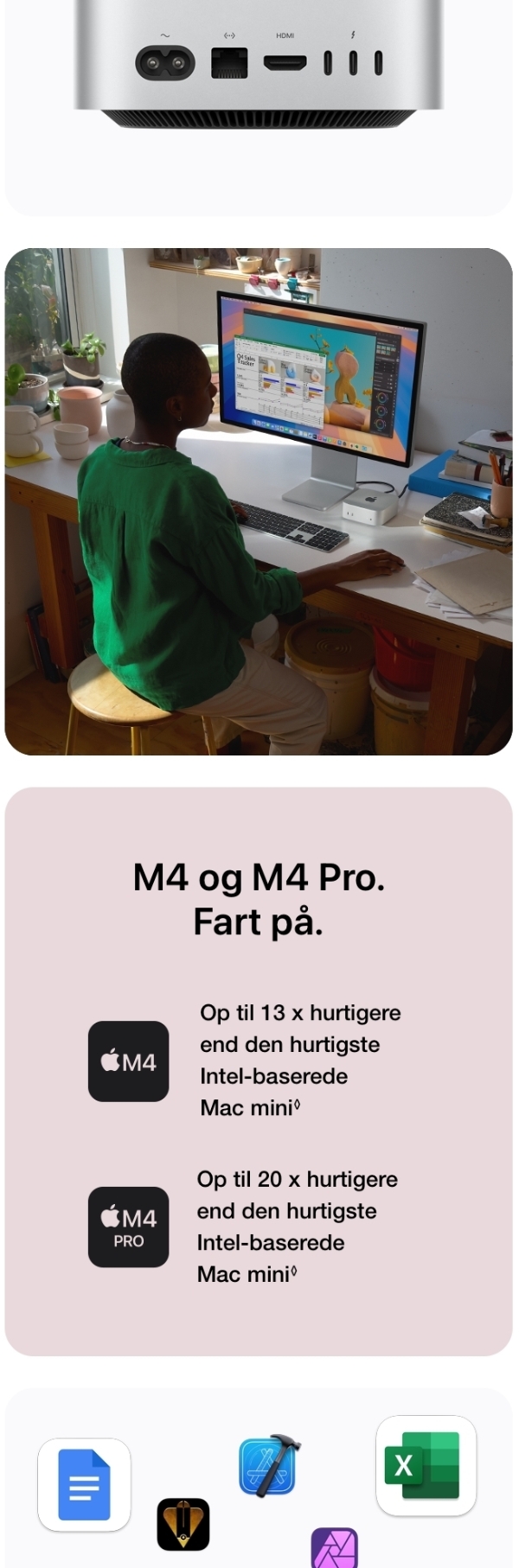 Apple Mac Mini (2024, M4) 16/256 GB - POWER.dk