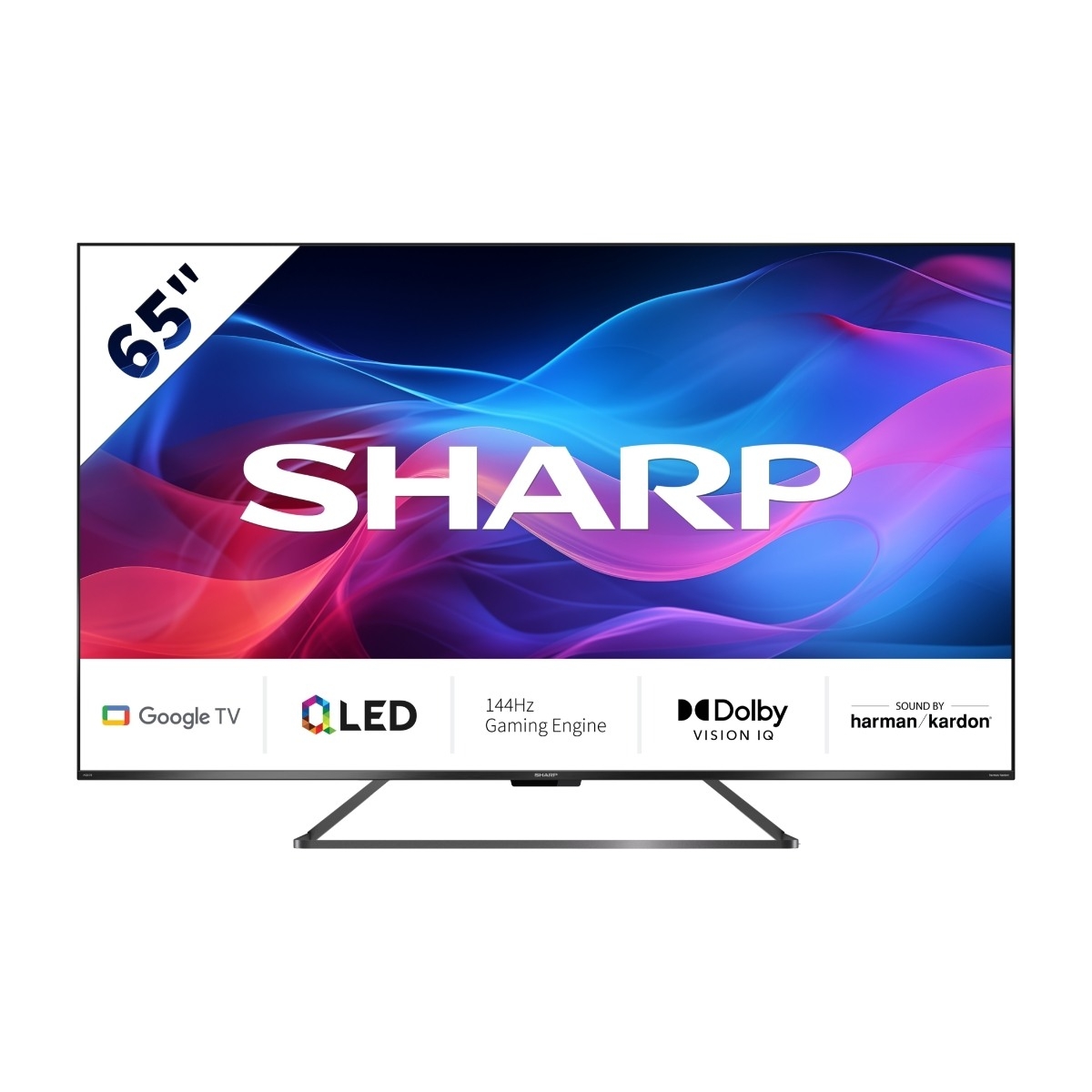Sharp 65" 4K UHD QLED Google TV 65GR8465E - Punkt1.dk