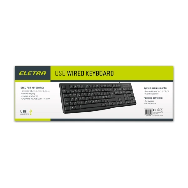 Eletra EK3000 langallinen näppäimistö - Power.fi