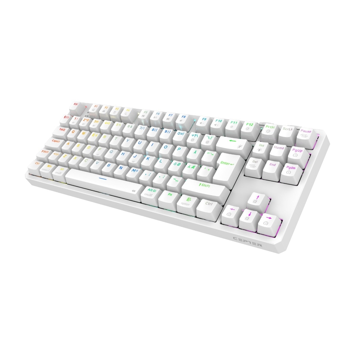 Cepter Cyclops Pro TKL wireless gaming keyboard, white - CEPTER