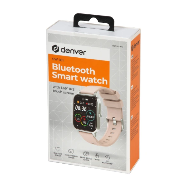 Denver SW-181 bluetooth smartwatch pink - POWER.dk