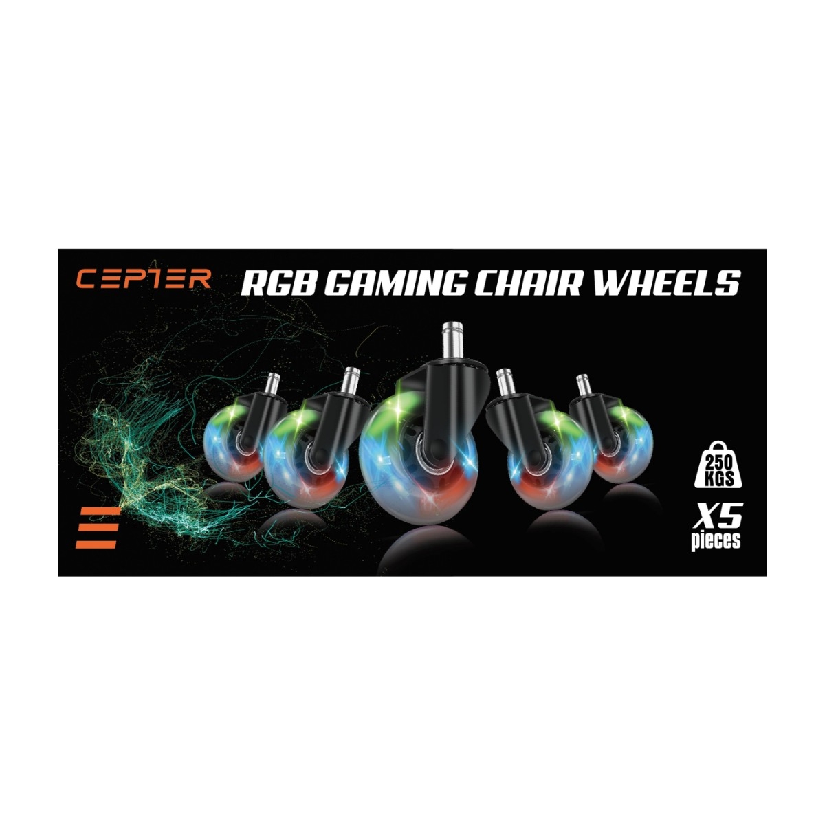 CEPTER RGB GAMING CHAIR WHEELS - CEPTER